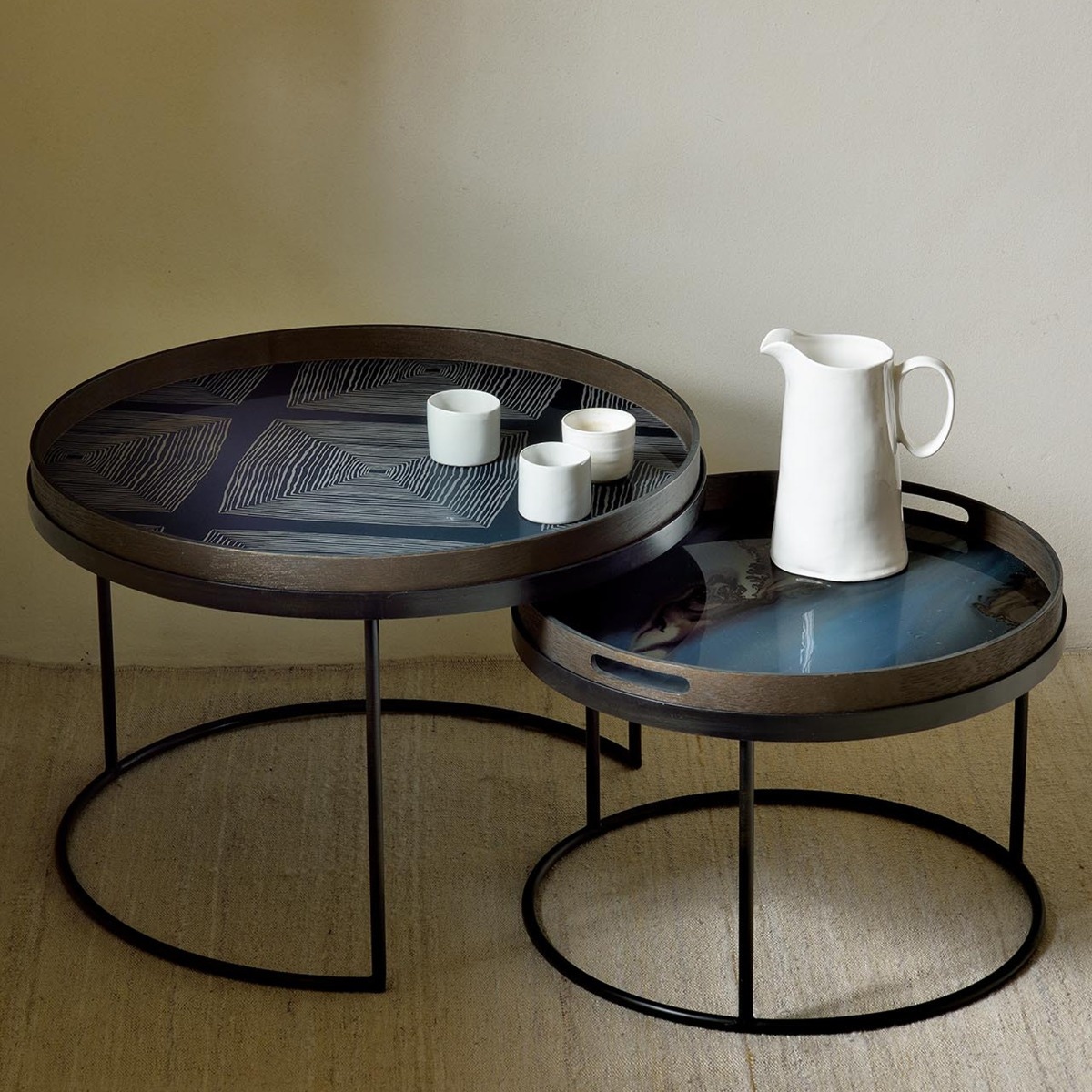 Tray Round Coffee Table Set - Lekker Home