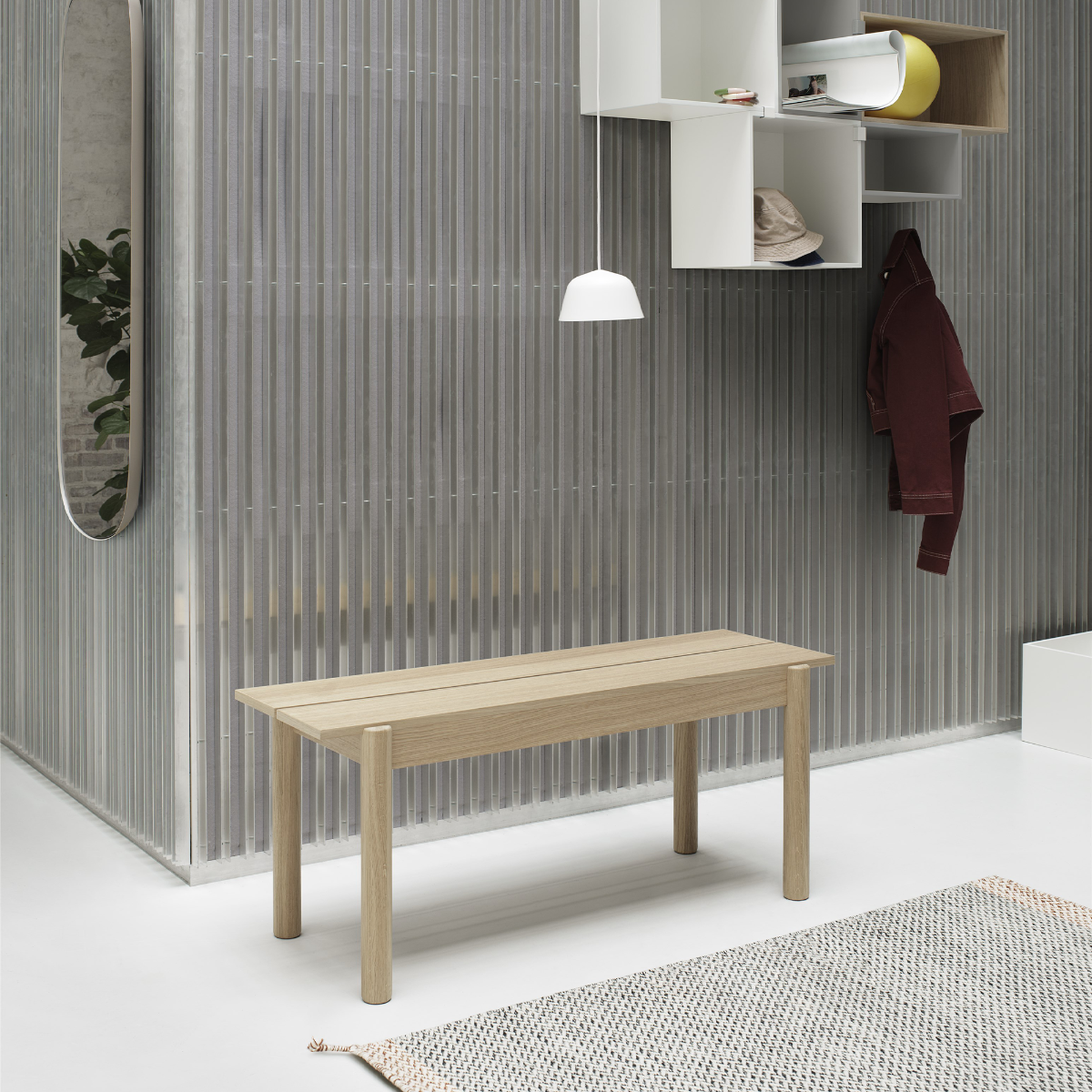 Linear Steel Dining Table by Muuto | Durable Outdoor Dining Solution