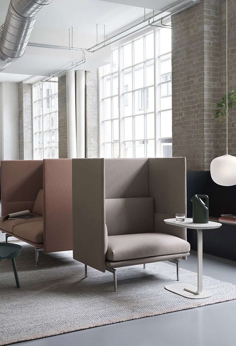Muuto Outline High-Back Lounge Chair - Modern Privacy & Comfort