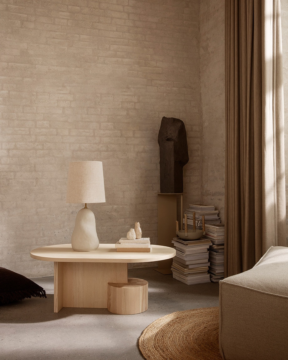 Ferm LIVING Insert Coffee Table - Modern Ash Coffee Table for Stylish ...