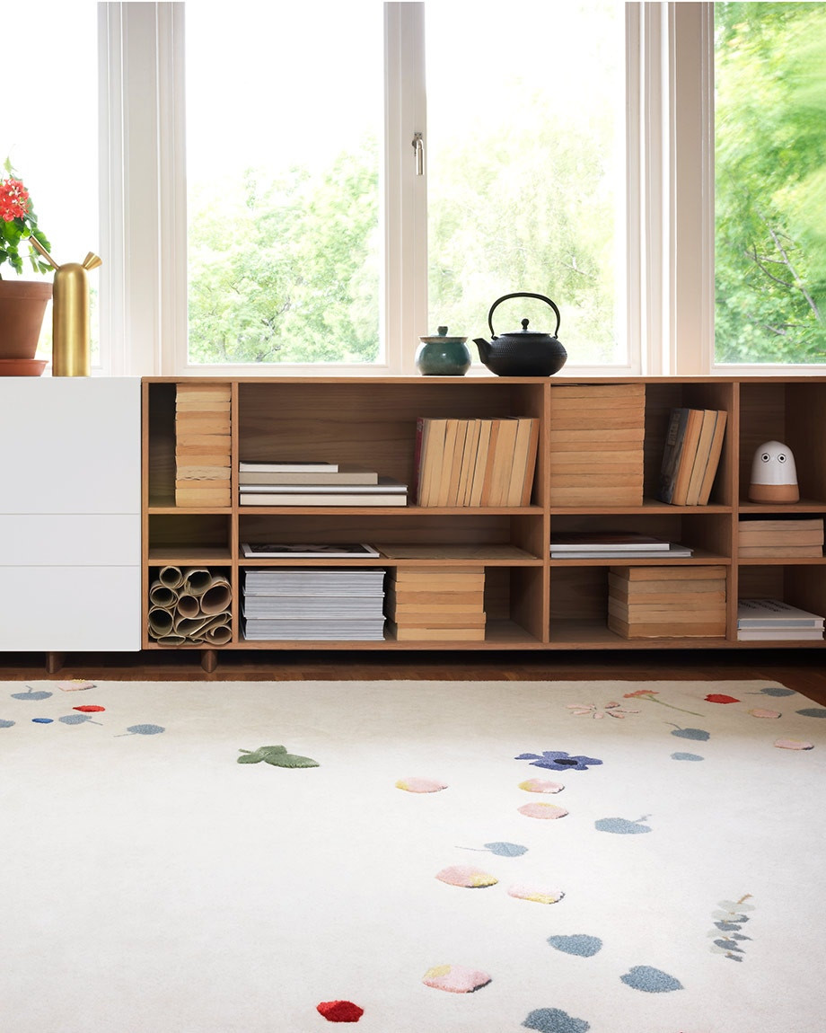 Stylish Kilt Open 180 Cabinet by Asplund – Modern Open Shelf Storage ...