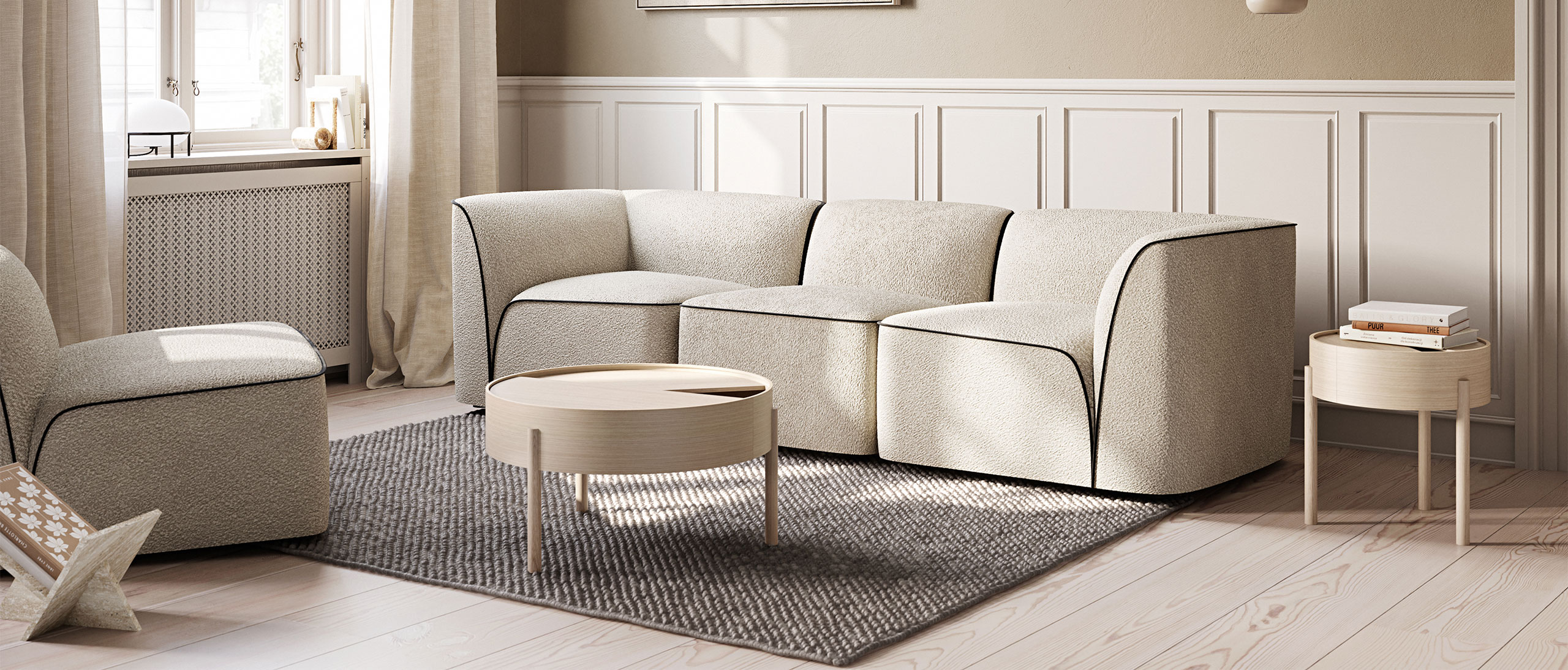 Arc Coffee Table by Woud | Innovative Functional Design for Modern ...