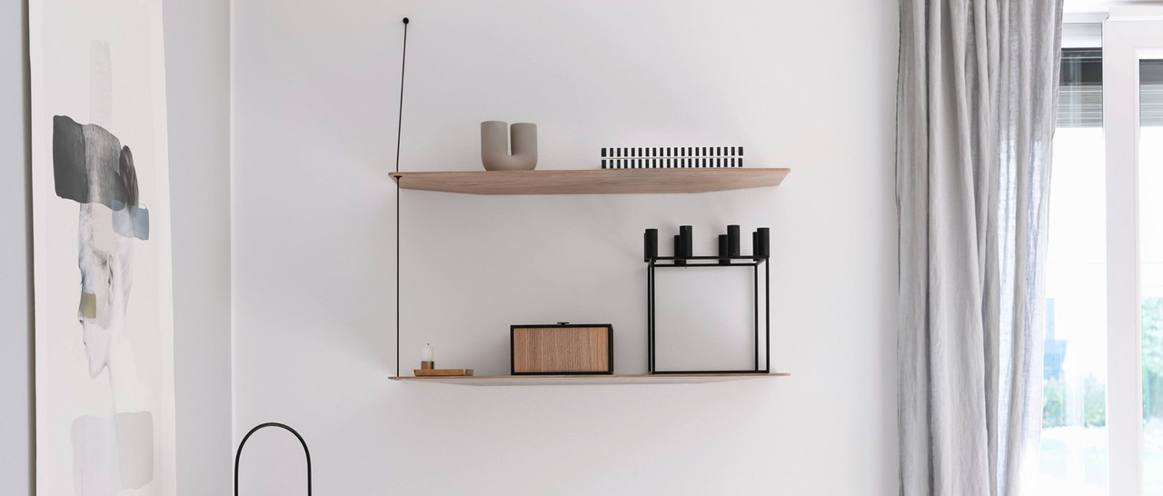 Stedge Shelf by Woud - Playful & Sturdy Storage Solution