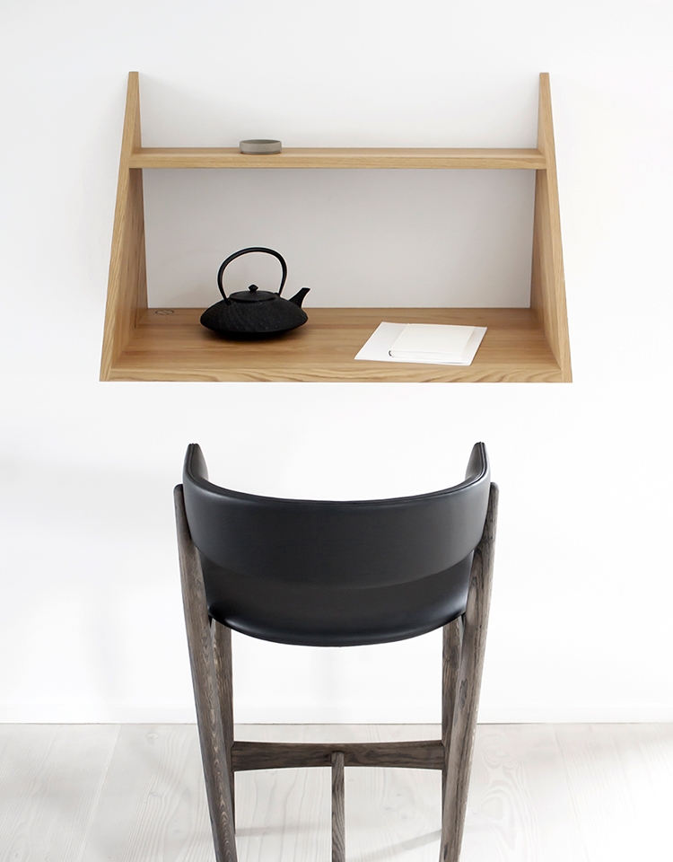 Xlibris Wall Desk by Sibast - Elegant Wall-Mounted Workspace with Solid ...