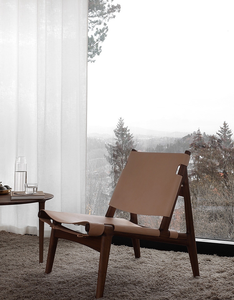 Hunter Lounge Chair by Eikund - Vintage-Inspired Leather Seating