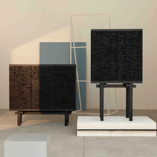 Unique Handcrafted Scrigno Cabinet by Edra - Customizable Mirror Mosaic ...
