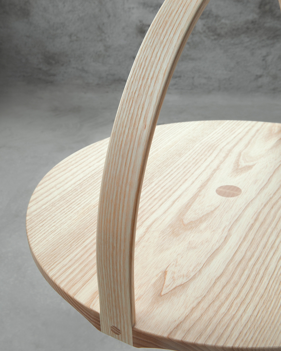 Nikari February Table: Stylish Nordic Side Table with Granite Base