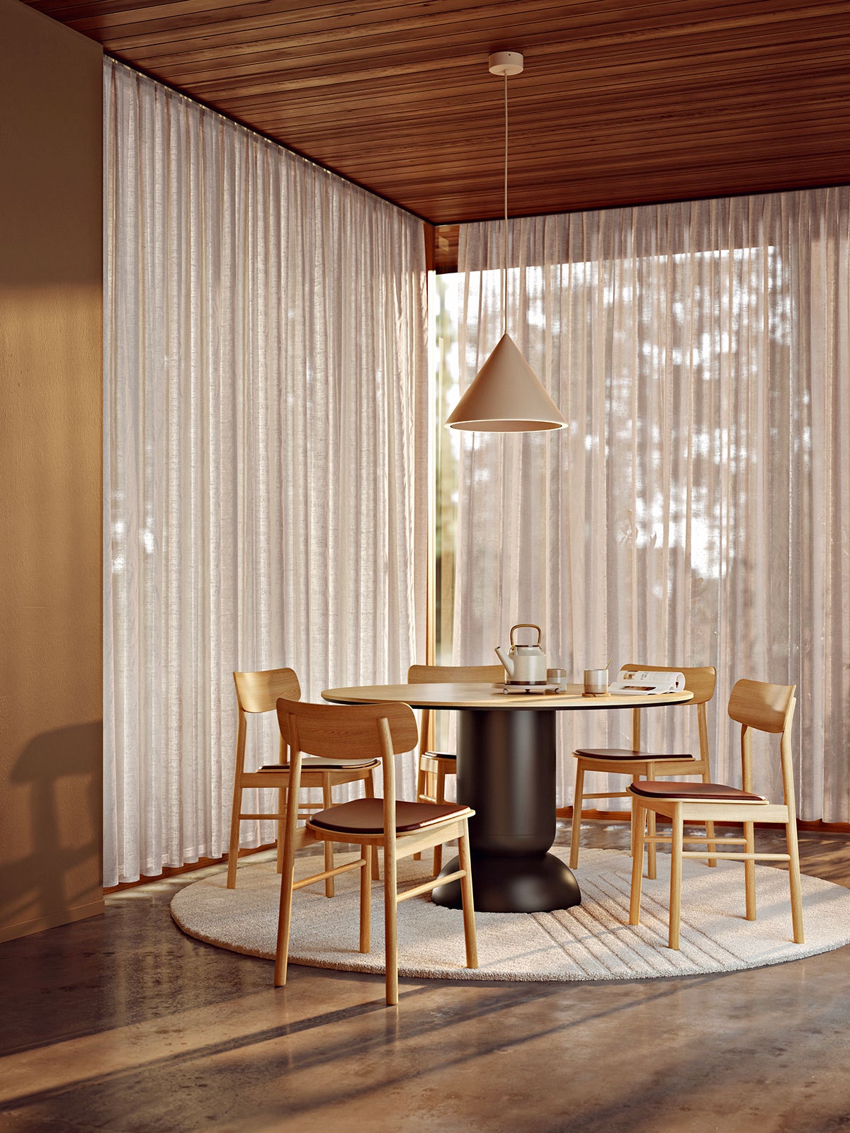 Ludo Dining Table by Woud – Modern & Stylish Round Dining Table