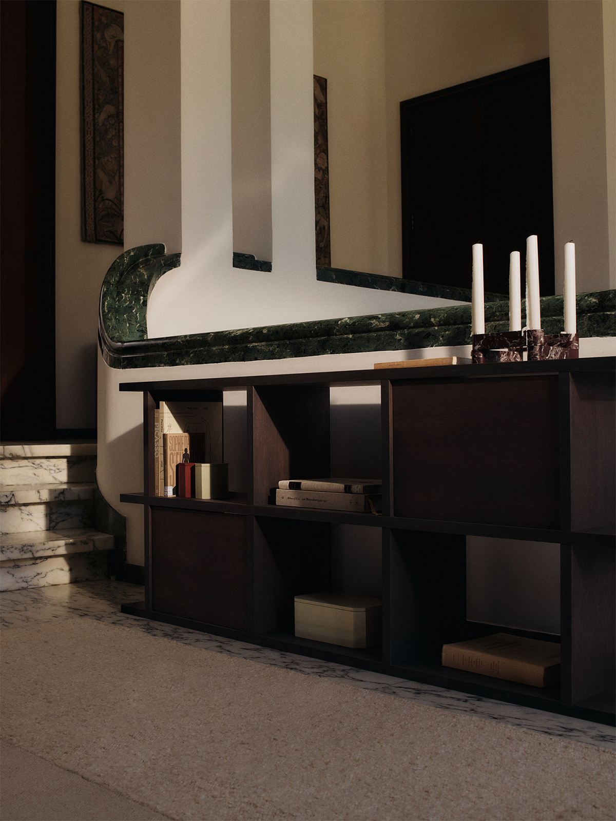 Kona Bookcase by ferm LIVING - Elegant Japandi Storage for Modern Interiors