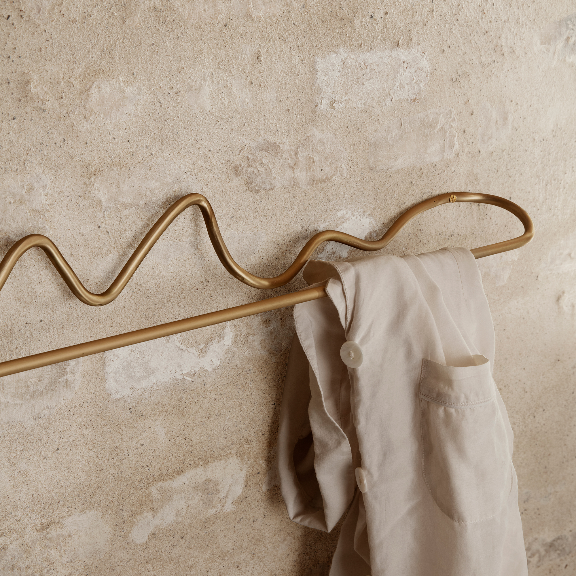 Shop the Curvature Wall Table by ferm LIVING | Elegant Space-Saving Design