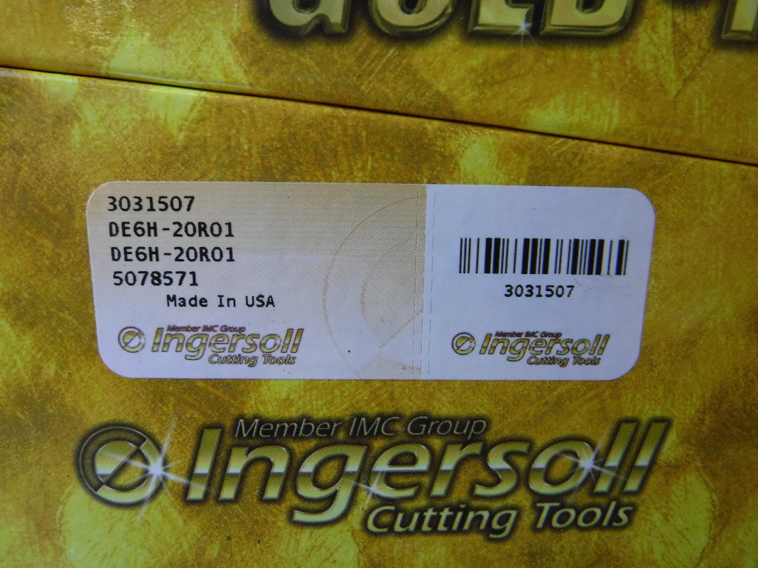 Ingersoll FormMaster 2" Indexable Facemill 3/4" Arbor DE6H-20R01 ...