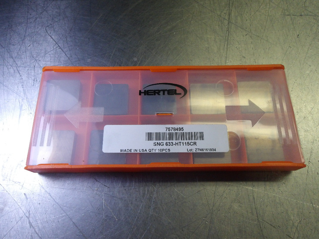 Hertel Ceramic Inserts QTY10 SNG 633-HT115CR - Superior Machine & Tool