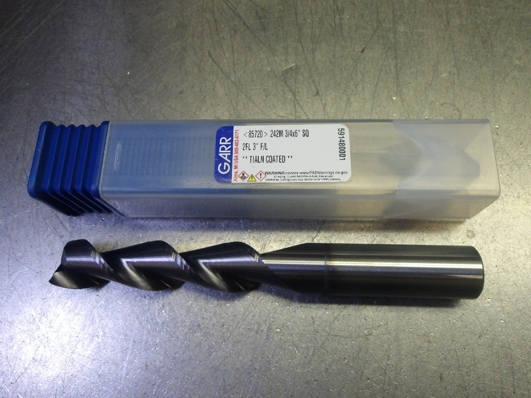 GARR 3/4" 2 Flute Carbide Endmill 3/4" Shank 85720 - Superior Machine ...