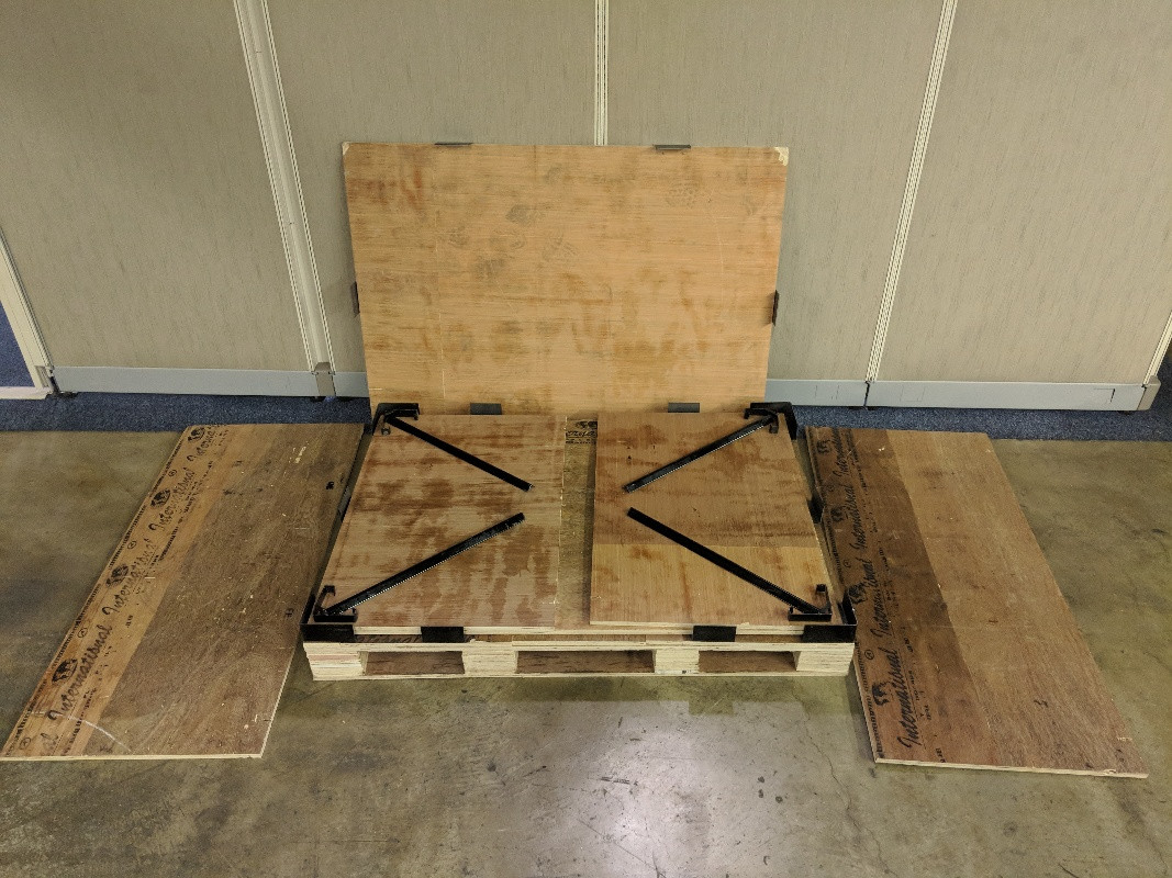 Collapsible, Stackable, Wood Crates 2000lb Weight Capacity S-18249