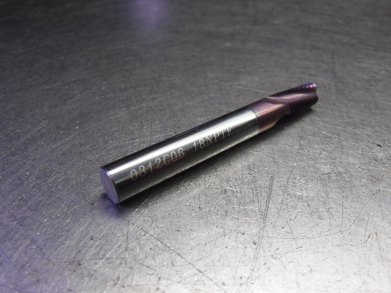 Carmex Precision Tools 0.312" Solid Carbide Thread Mill MT 0312 C06 18 NPTF MT7 - Superior ...