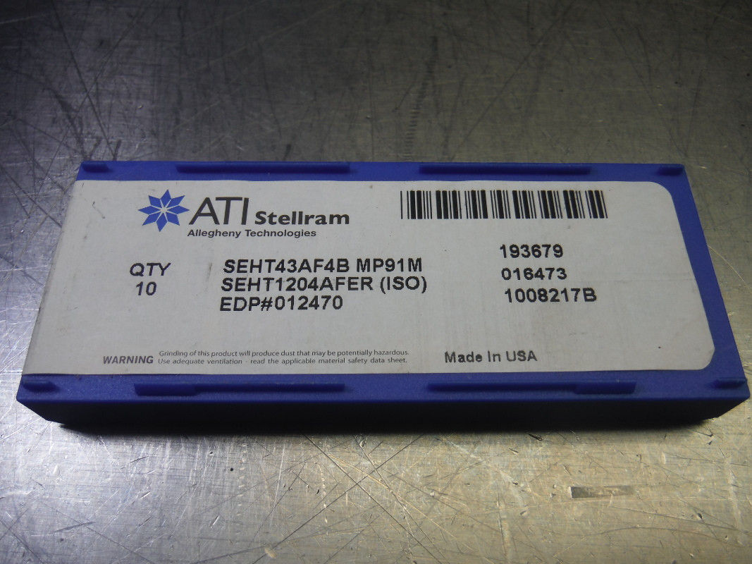 Stellram Carbide Inserts SEHT43AF4B / SEHT1204AFER MP91M - Superior ...