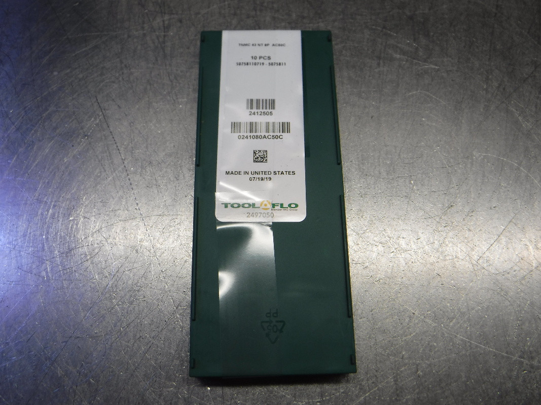 Tool-Flo Carbide Threading Inserts QTY10 TNMC 43 NT 8P AC50C - Superior ...