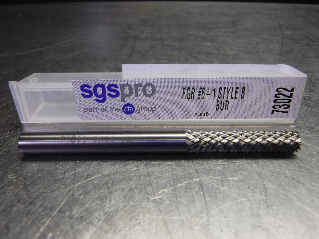 SGS Pro 1/4" FGR 6-1 Style B Solid Carbide Bur for Fiberglass 73022 ...
