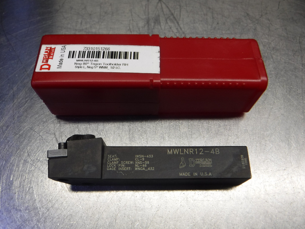 Dorian Tool 3/4" x 3/4" Indexable Lathe Tool Holder MWLNR12-4B ...
