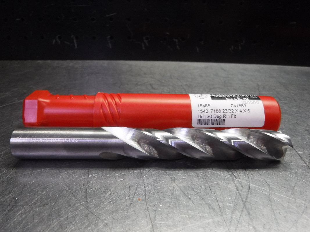 Fullerton Tool 23/32" Solid Carbide Drill 3 Flute 15485 - Superior ...