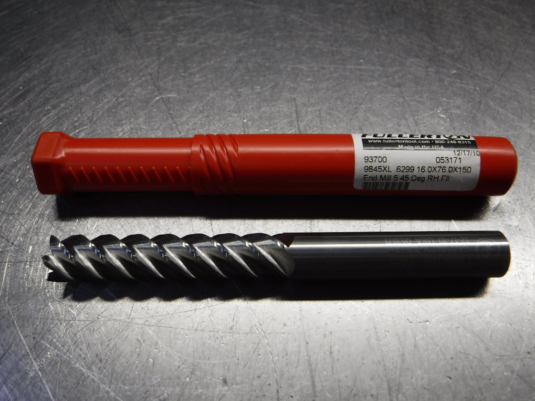 Fullerton Falcon 16mm 5 Flute Carbide Endmill 16mm Shank 93700 ...