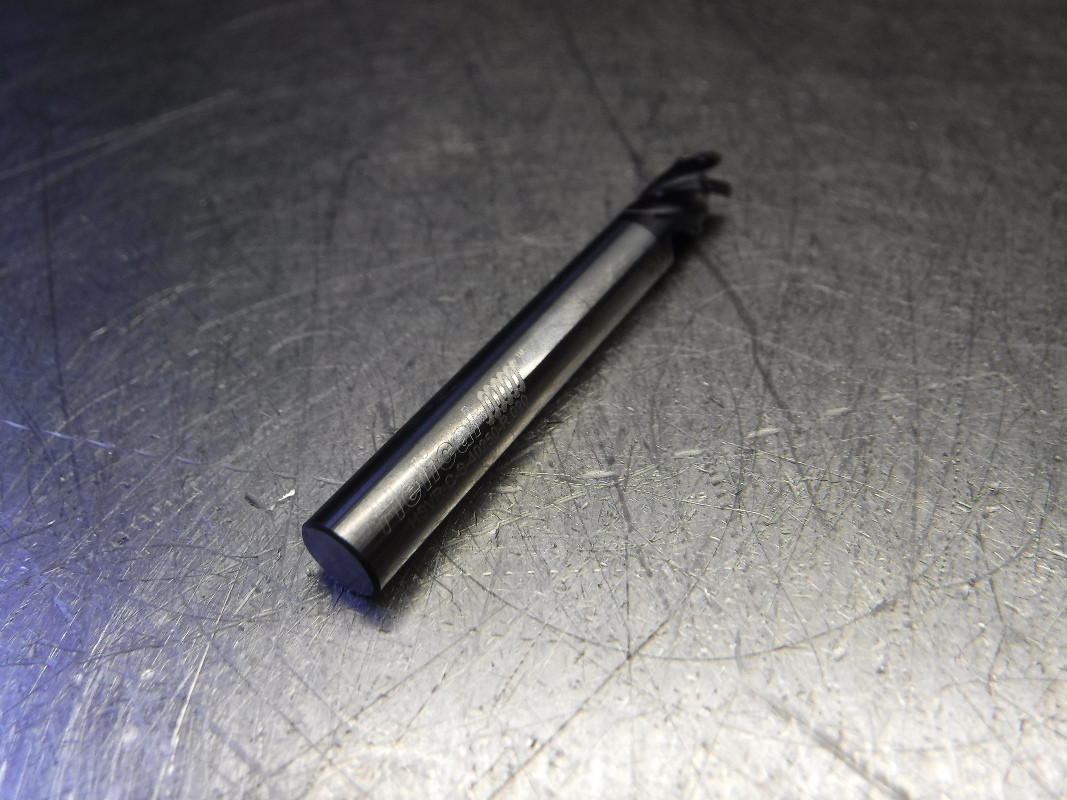 Helical 1/4" 4 Flute Carbide Endmill 1/4" Shank HSVR-C-S-40250-R.020-W ...