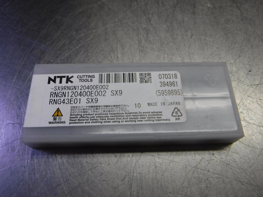 NTK Ceramic Inserts QTY10 RNG43E01 / RNGN120400E002 SX9 - Superior ...