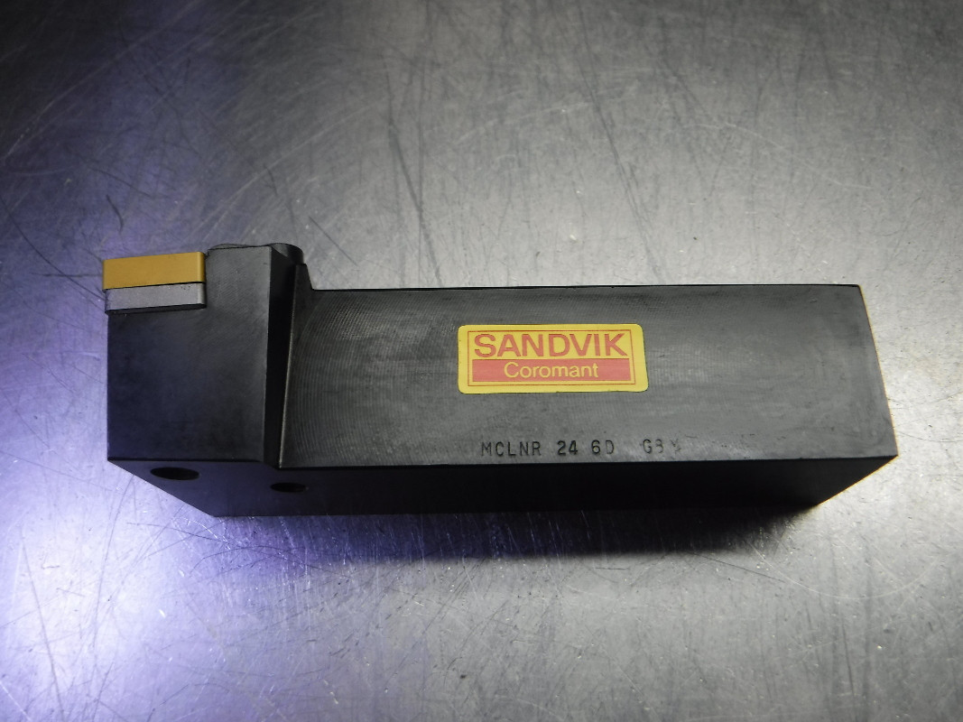 Sandvik 1.5" x 1.5" Indexable Lathe Tool Holder MCLNR 24 6D - Superior ...