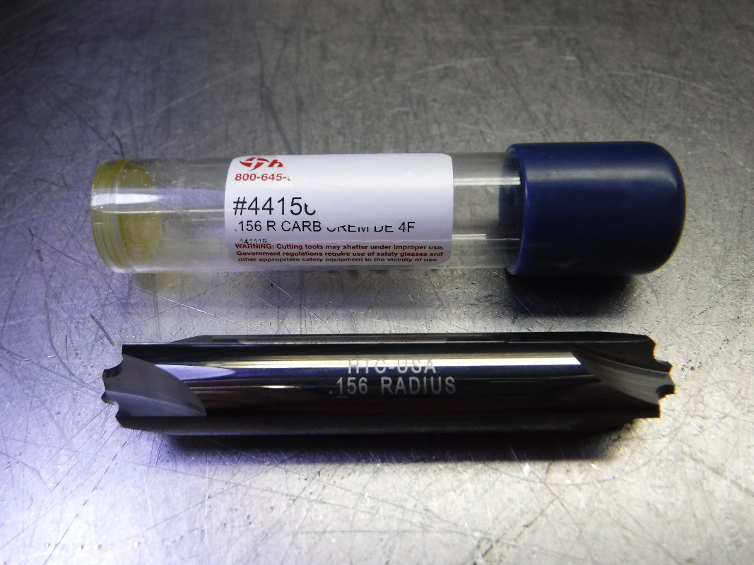 Harvey Tool .156" Carbide Corner Rounding Endmill 5/8" Shank 44156 ...
