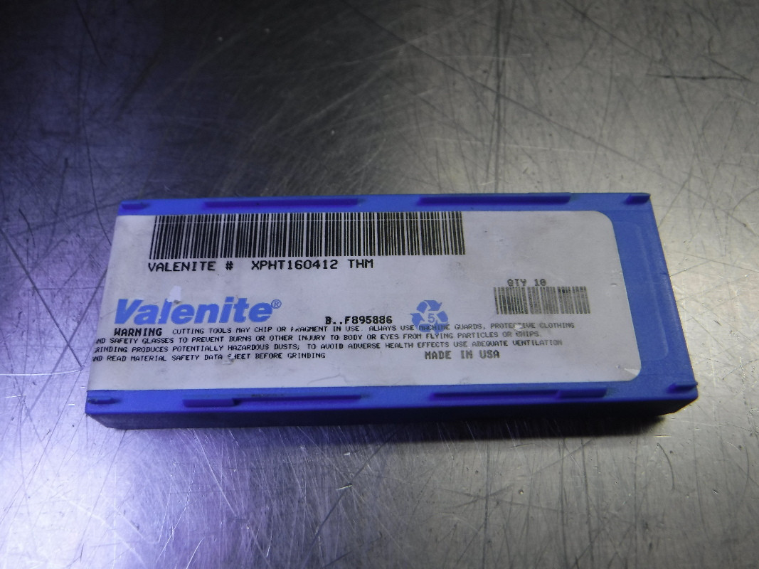 Valenite Carbide Inserts QTY10 XPHT160412 THM - Superior Machine & Tool