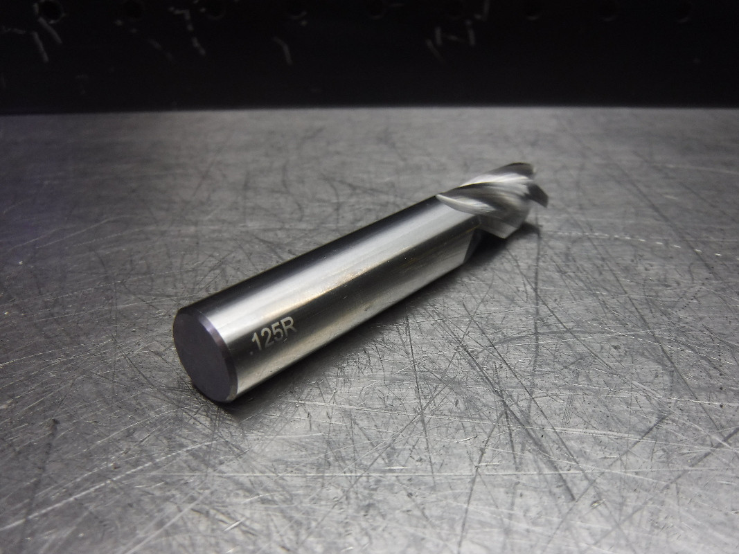GWS Tool Group 1/2" Carbide Endmill 4 Flute 1/2x1/2x1x3 R.125 ...