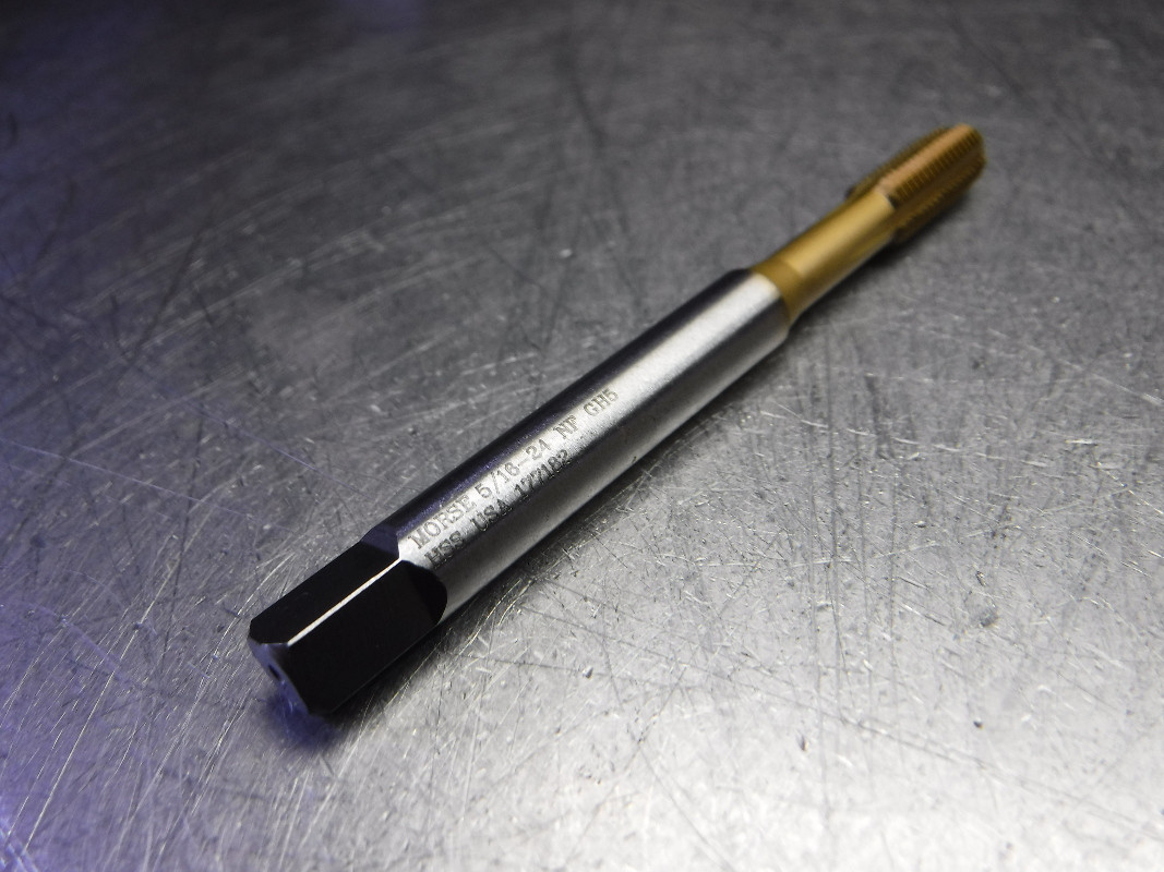 Morse 5/16-24 H5 HSS Form Plug Tap 5/16-24 NF GH5 FORM DIN TIN ...