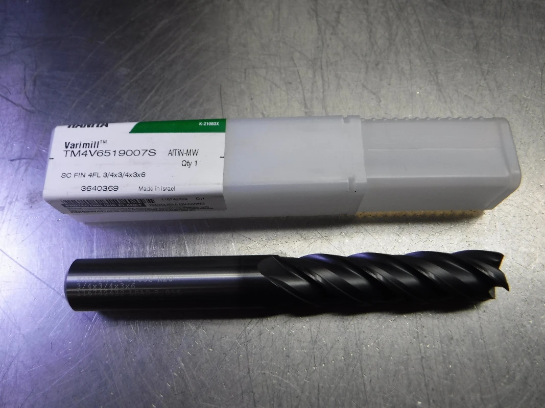 Widia/Hanita 3/4" 4 Flute Carbide Endmill 3/4" Shank TM4V6519007S ...