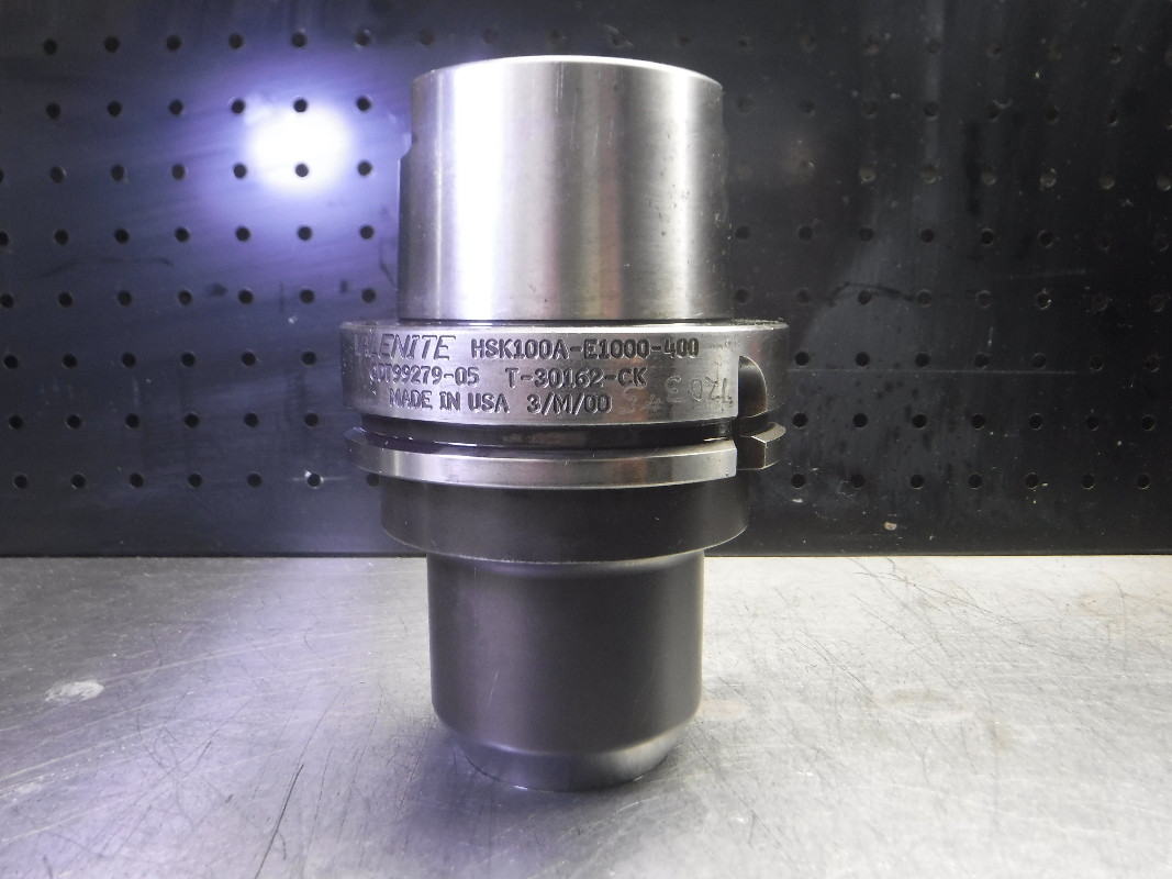 Valenite HSK100A 1" endmill Tool Holder 4" Pro HSK100A-E1000-400 ...