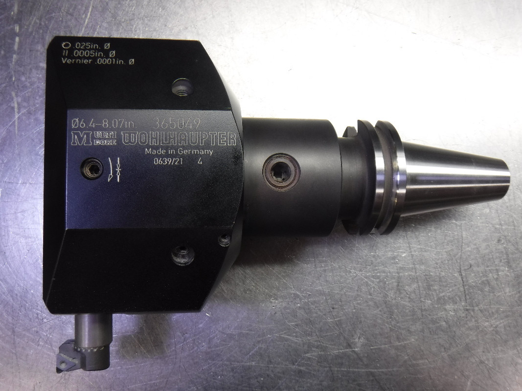 Wohlhaupter MultiBore Boring Head 6.4" - 8.07" Range w/ CAT40 365049 ...