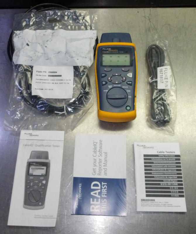 Fluke Networks Cable IQ Copper Qualification Tester 2097251/CIQ-100 ...