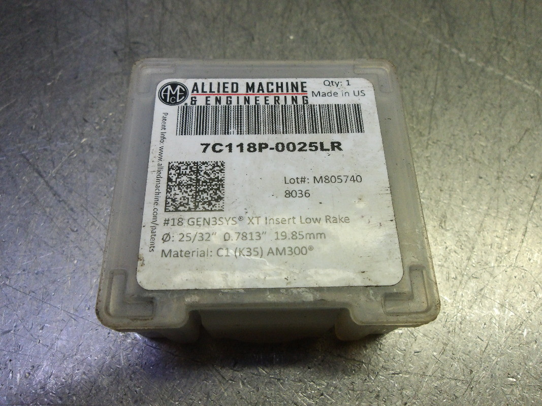 AMEC Gen3sys #18 XT 25/32" Carbide Drill Tip Insert QTY1 7C118P-0025LR ...