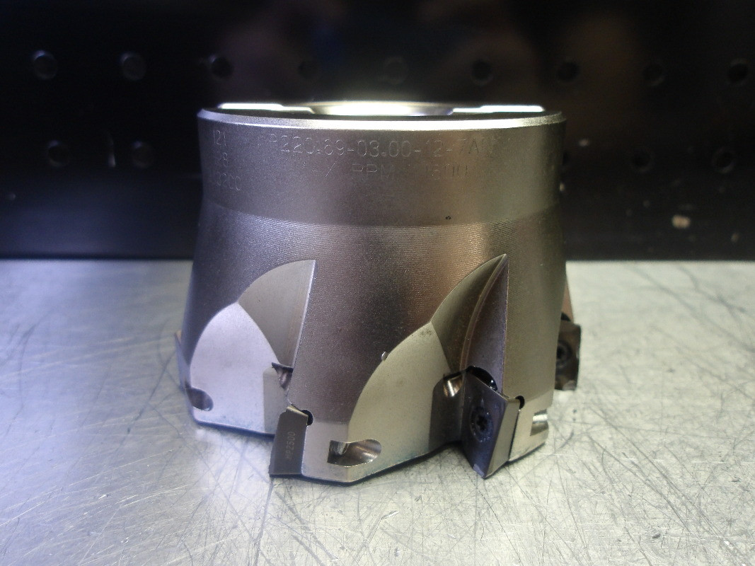 SECO 3" Coolant Thru Indexable Facemill 1" Arbor R220.69-03.00-12-7AN ...