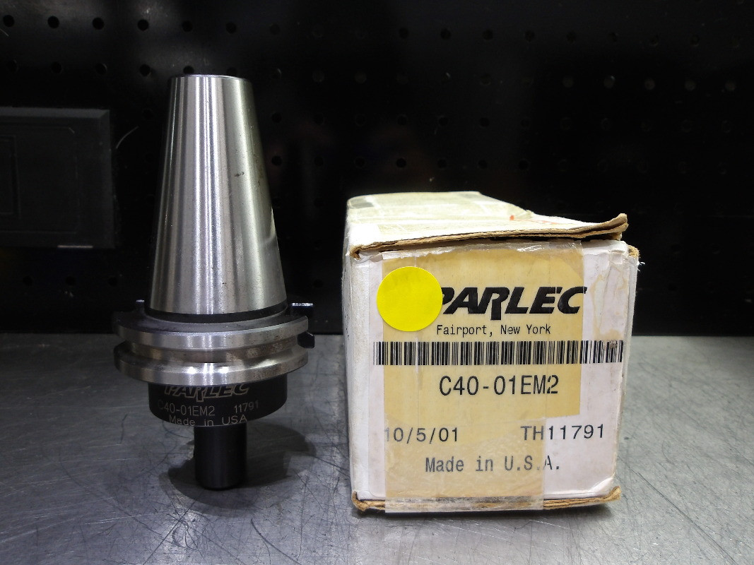 Parlec CAT40 1/8" Endmill Tool Holder 2.5" Projection C40-01EM2 ...