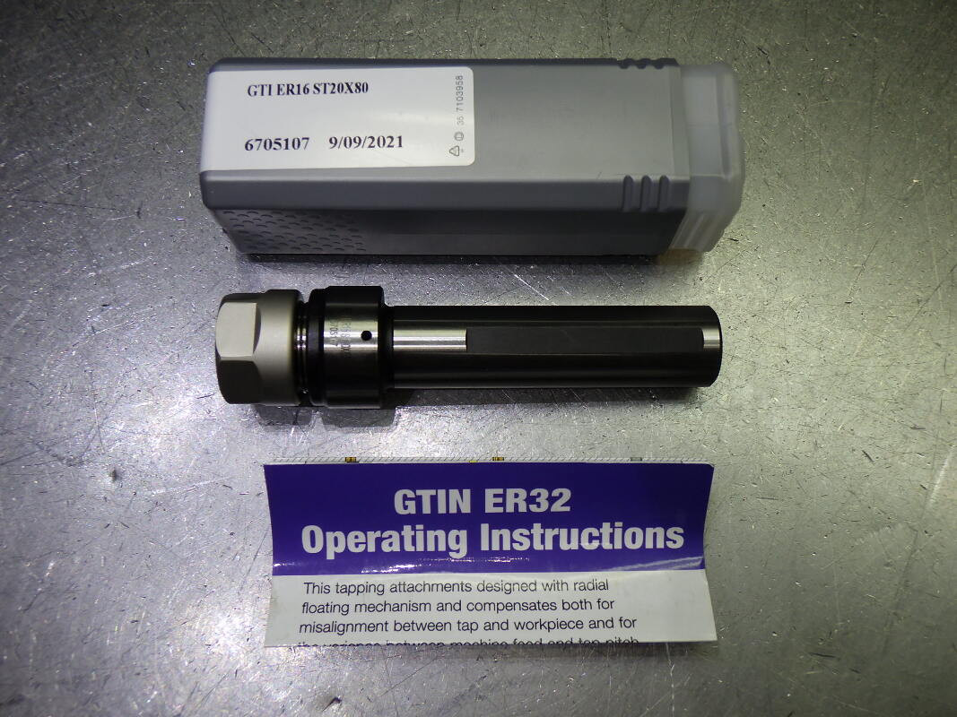 Iscar ER16 Tension/Compression Tapping Adapter GTIER16ST20X80 (LOC2773C ...