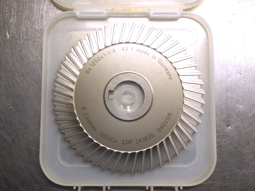 Controx 6" x 1/8" HSSCo Slot Saw 1.25" Arbor 48 Teeth 243635 (LOC1119A ...