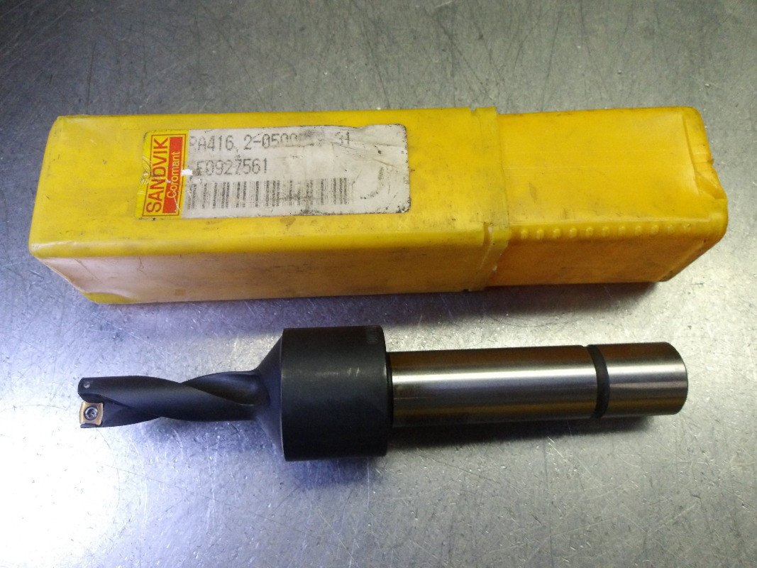 Sandvik 1/2" Coolant Thru Drill 3/4" Shank D0.500 RA416.2-0500P19-31 ...