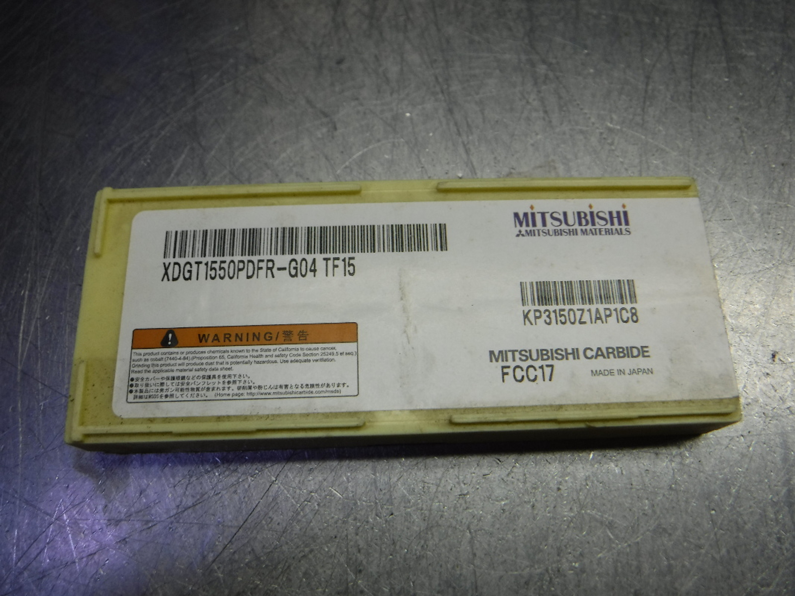 Mitsubishi Carbide Milling Inserts QTY10 XDGT1550PDFR-G04 TF15 - Superior Machine & Tool