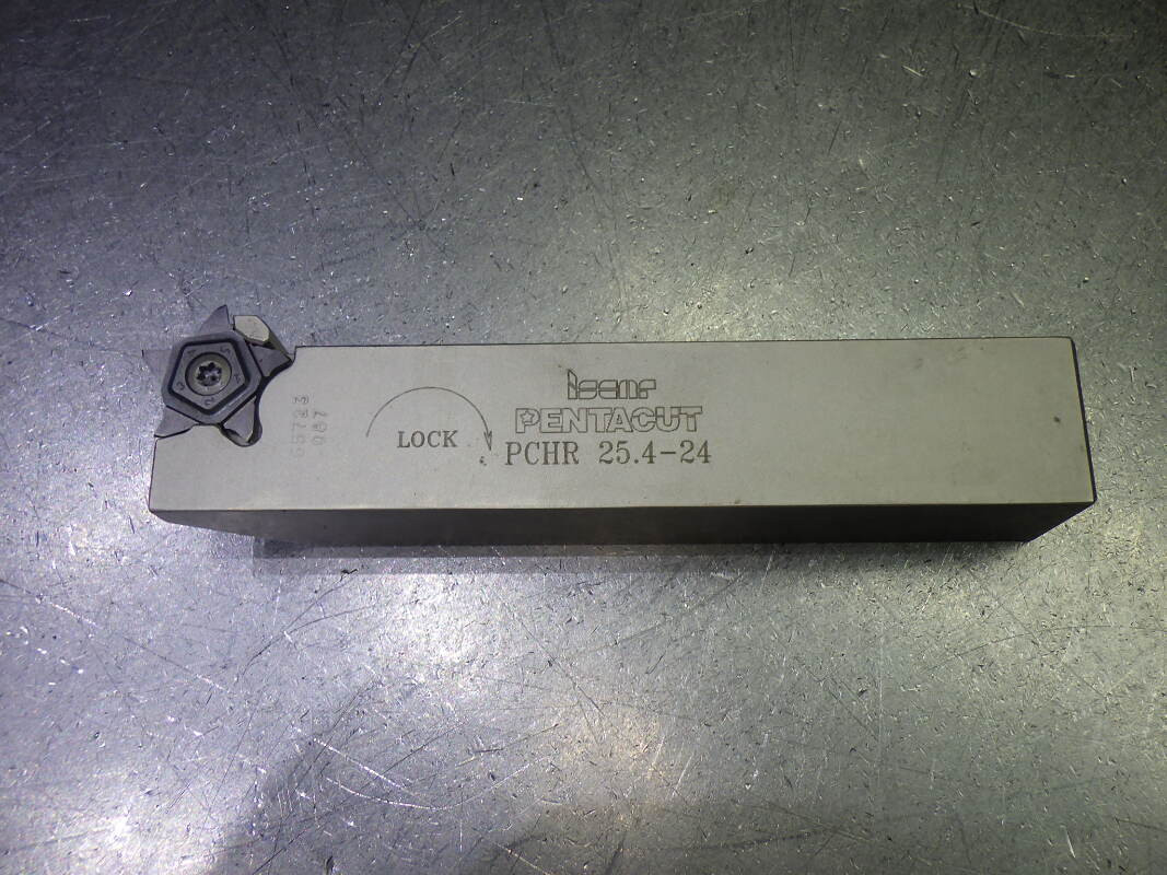 Iscar .02-.126" Indexable Grooving Tool 1" x 1" Shank PCHR 25.4-24 ...