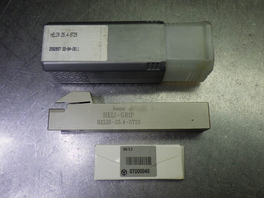 Iscar .197" Indexable Lathe Tool Holder 1" Shank HELIR 25.4-5T25 ...