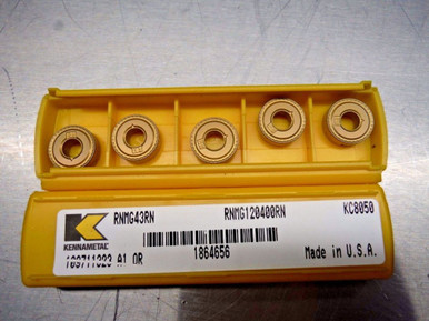 Kennametal Carbide Inserts QTY5 RNMG120400RN / RNMG43RN KC8050 ...