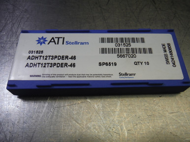 Stellram Carbide Inserts QTY10 ADHT12T3PDER-46 SP6519 - Superior ...