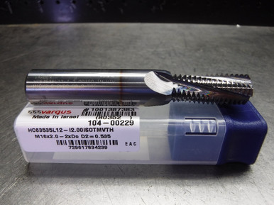 Vargus M16x2.0 Carbide Helical Thread Mill HC63535L12-I2.00ISOTMVTH ...