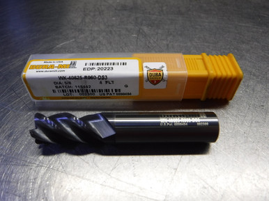 Dura-Mill 5/8" 4 Flute Carbide Endmill 5/8" Shank WK-40625-R060-DS3 ...