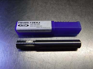 SCT 12 TPI UNJ 6 Flute Carbide Thread Mill 1/2" Shank TM495-12EXJ ...